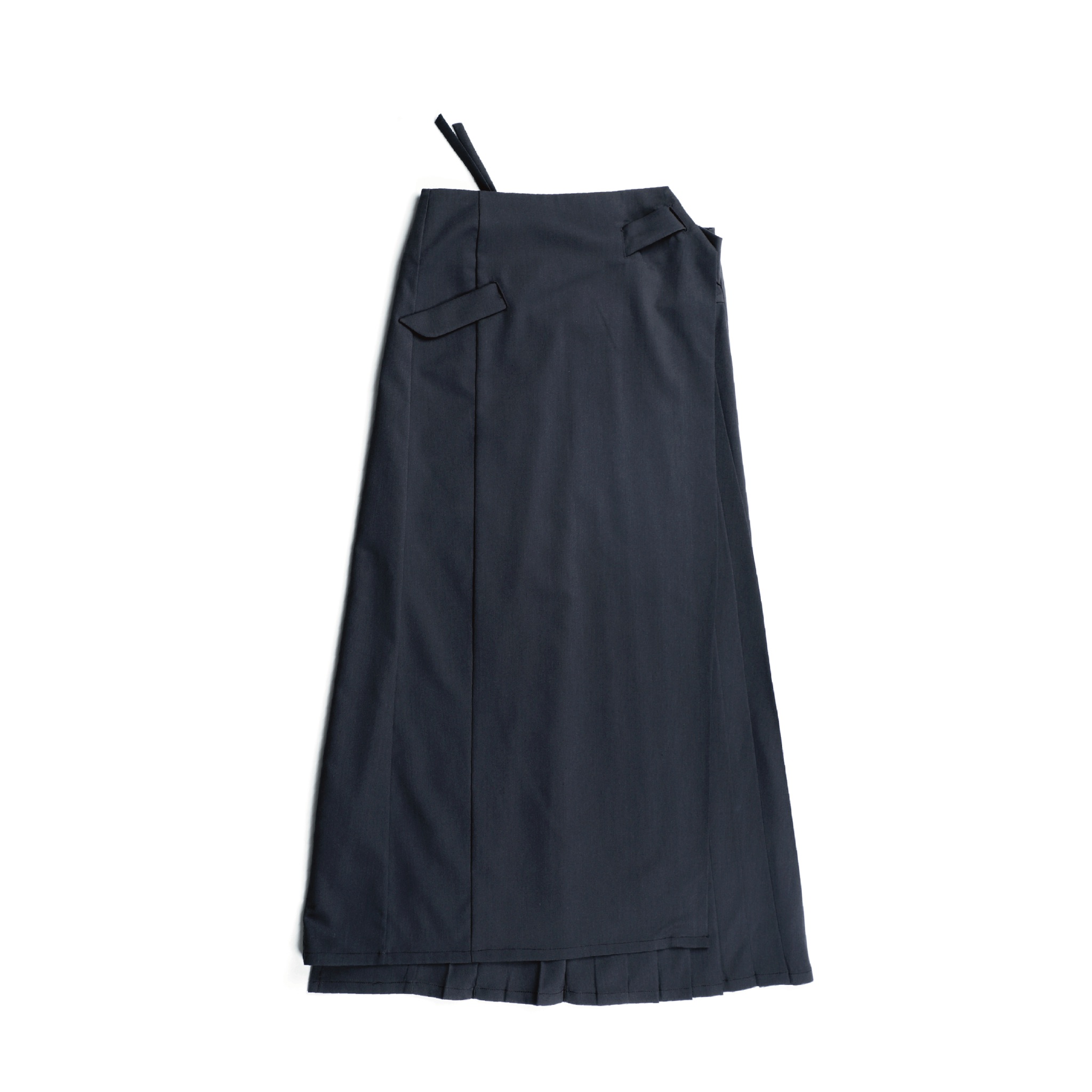 saus PAW - SOLD OUT_KATANA BELT PLEATS SKIRTS(CHARCOAL)